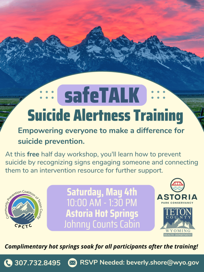 safeTALK, Suicide Alertness Training - Astoria Hot Springs Park